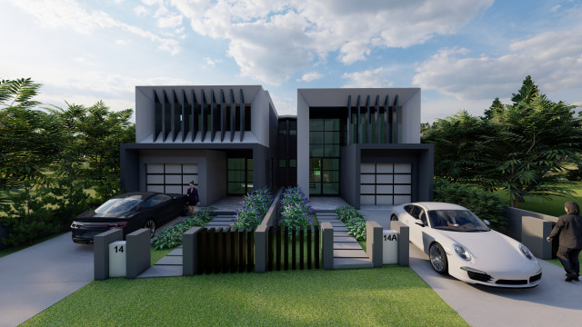 Milperra- Detached Dual occupancy - Contemporary - Exterior - Sydney ...