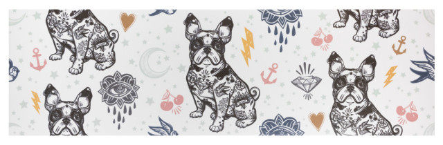 Rockstar Frenchie Ceramic Wall Tile Sample - Contemporary - Tile - by ...
