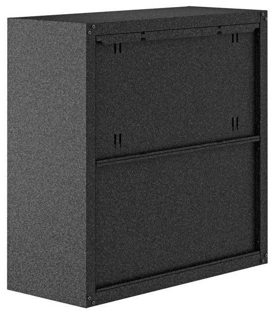 Fortress Floating Garage Cabinet, Grey - Transitional - Garage And Tool ...