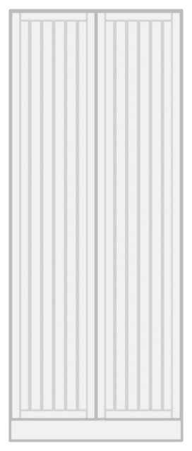 Pantry 2Door 36w x 90h 24d Beadboard - Transitional - Kitchen Cabinetry ...