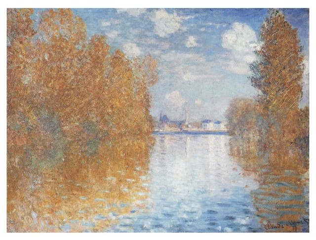 "Autumn Effect at Argenteuil, 1873" Digital Paper Print by Claude Monet ...