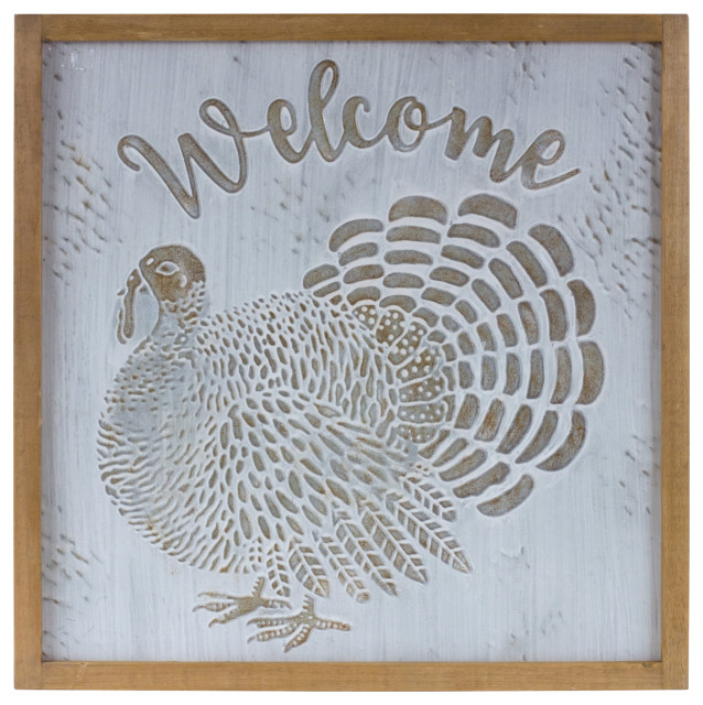 Metal Welcome Turkey Sign 20" - Farmhouse - Novelty Signs - by Melrose ...