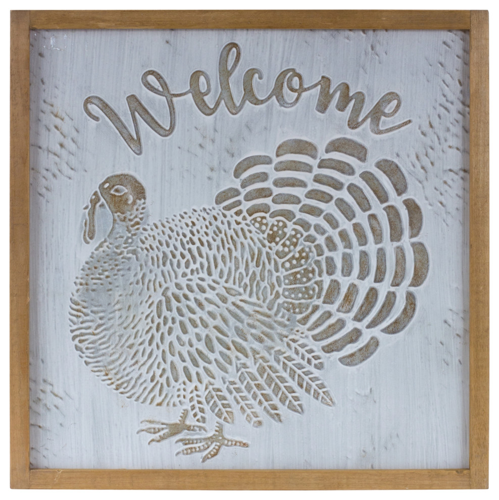 Metal Welcome Turkey Sign 20" - Farmhouse - Prints And Posters - by ...