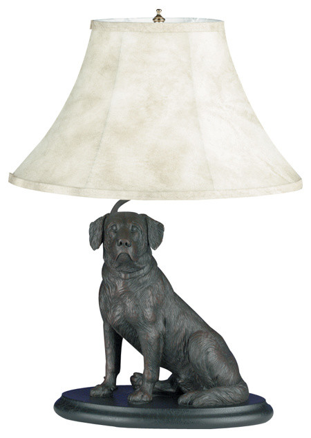 Sitting Lab Lamp - Traditional - Table Lamps - by Lodgeandcabins