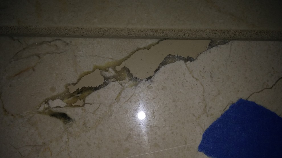 Floor Installation Advice: Marble chipped?