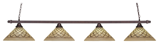 Square 4 Light Bar, 75.5x16x10.75 - Craftsman - Kitchen Island Lighting ...