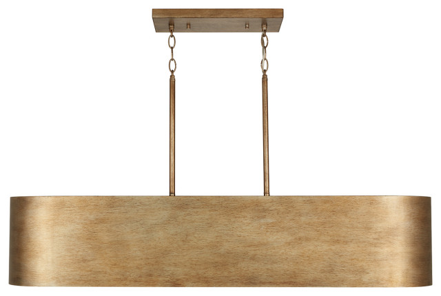 Jude Five Light Island Pendant, Mystic Lustre - Transitional - Kitchen ...