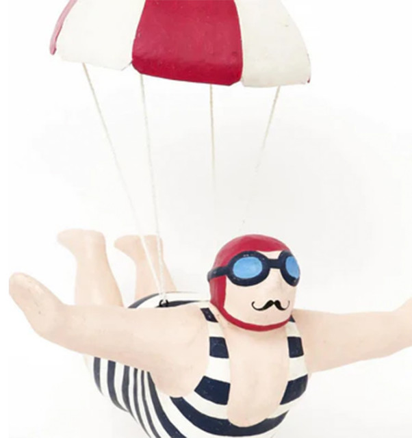 Large Male Bathing Beauty Hanging Sculpture Whimsical Retro Vintage ...