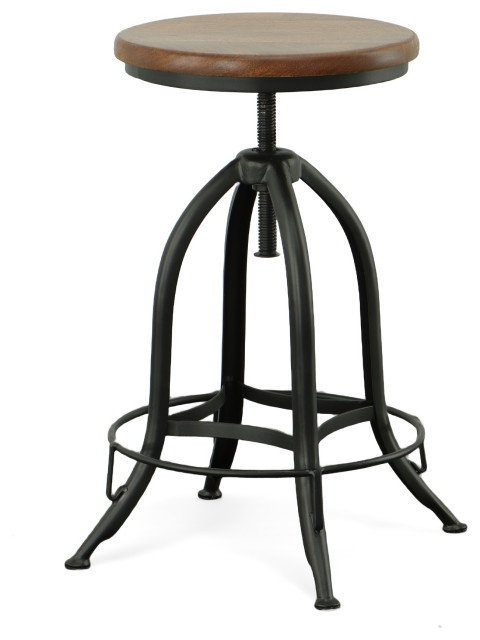 Ryder Adjustable Stool - Industrial - Bar Stools And Counter Stools ...