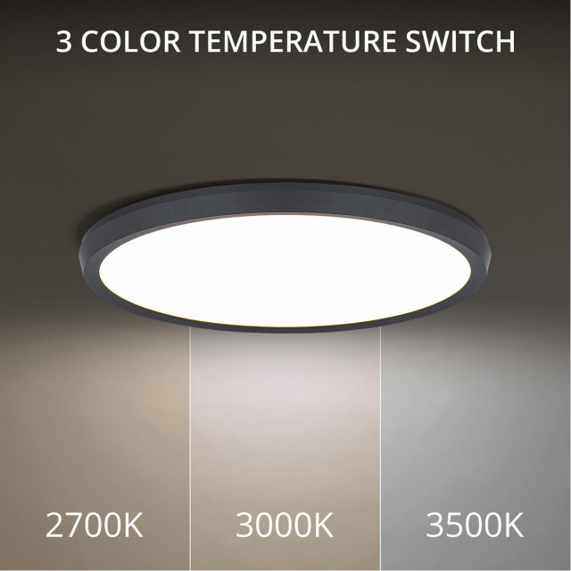 Argo 1 Light Flush Mount, Black - Modern - Flush-mount Ceiling Lighting ...