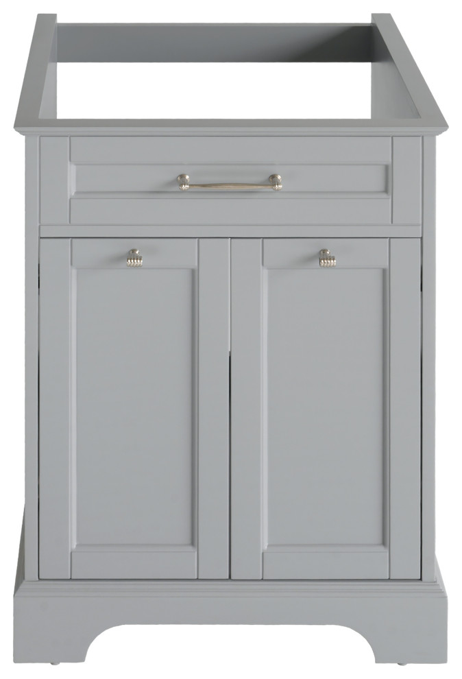 24 inch Gray Single Sink Vanity Base - Contemporary - Bathroom - DC ...