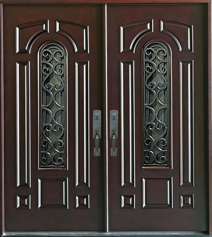 Forever Doors, Front Entry Double Composite Door AR09-Combo, 72"x80 ...