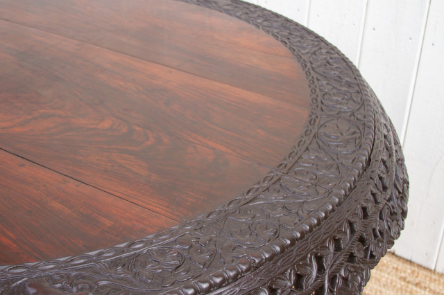 Exceptional Anglo Indian Round Table - Traditional - Dining Tables - by ...