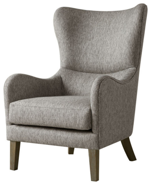 Madison Park Arianna Swoop Wing Chair - Transitional - Armchairs And ...
