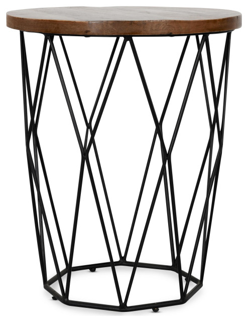 Chester Round End Table by Kosas Home - Industrial - Side Tables And ...
