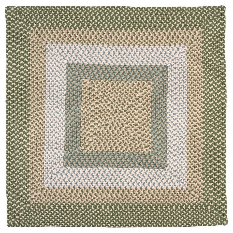 Montego Rug, Lily Pad Green - Contemporary - Outdoor Rugs - by BisonOffice