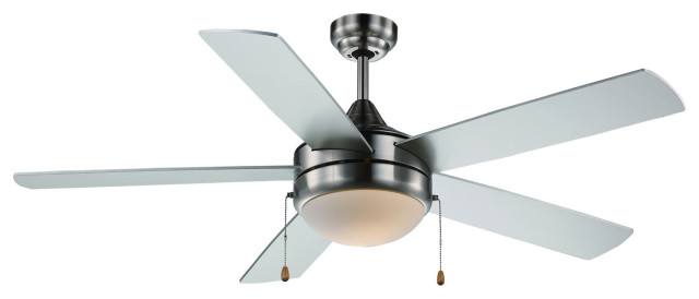 52" Ceiling Fan, Brushed Nickel - Transitional - Ceiling Fans - by ...