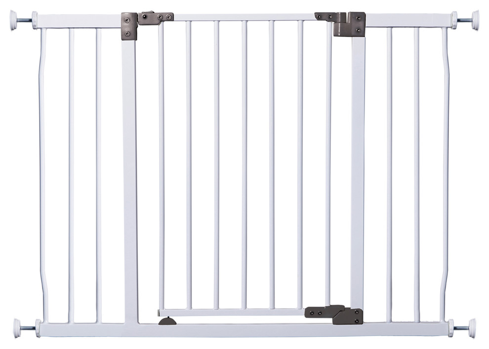 Liberty Xtra Hallway Security Gate, White - Contemporary - Baby Gates ...