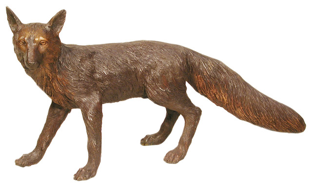 Standing Fox - Traditional - Garden Statues And Yard Art - by Bronze ...