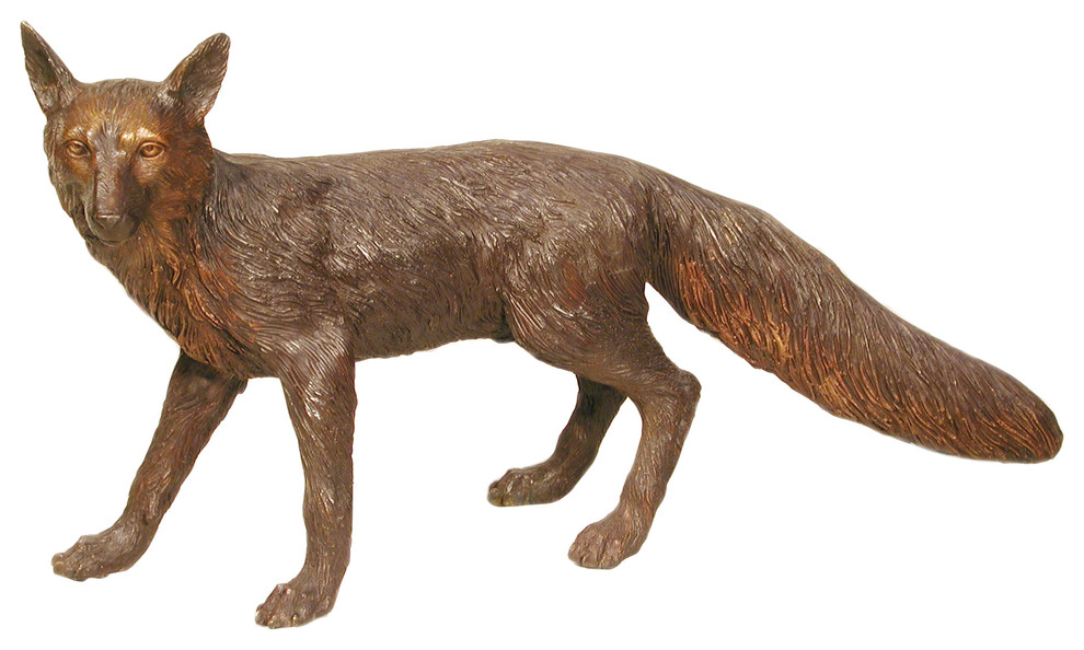 Standing Fox - Traditional - Garden Statues And Yard Art - by Bronze ...