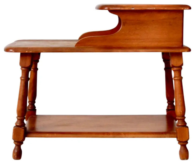 Consigned, Mid-Century Ranch Style End Table - Traditional - Side ...