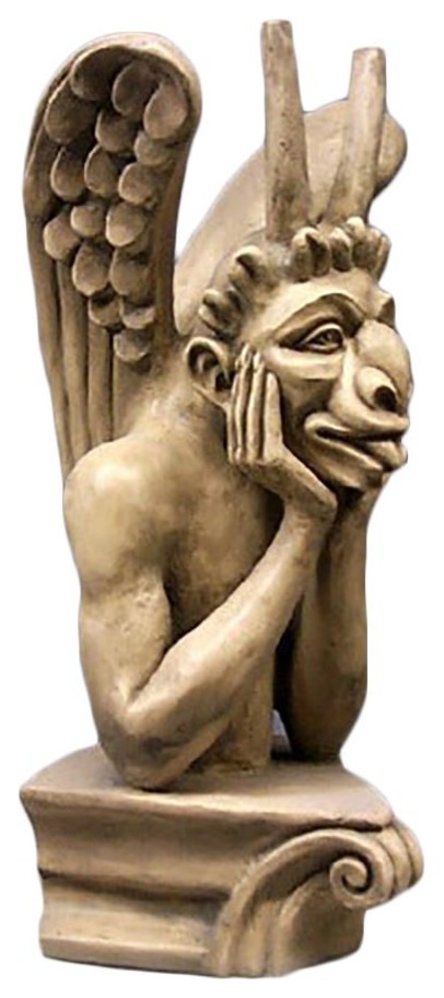Le Colossal Spitting, Gargoyle Statue - Eclectic - Garden Statues And ...