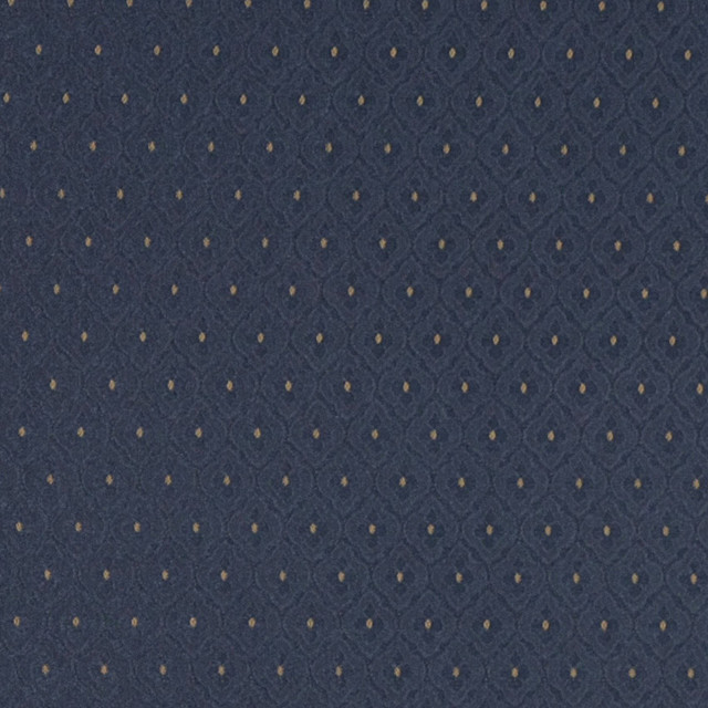 Navy And Gold Diamond Clover Leaf Upholstery Fabric By The Yard, By The ...
