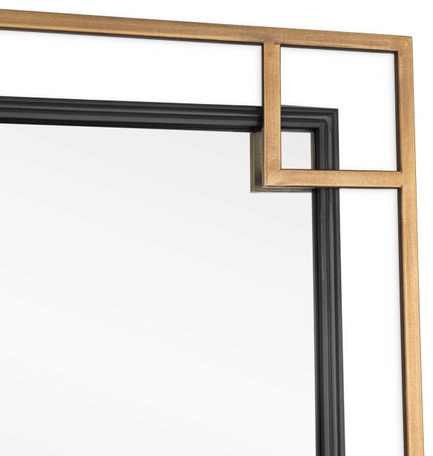 Mavis 22" Square Metal Wall Mirror - Contemporary - Wall Mirrors - by ...