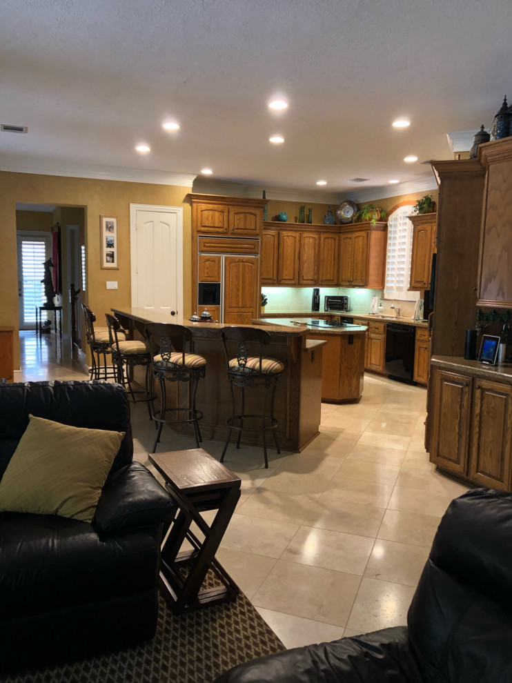 kitchen two tier breakfast bar