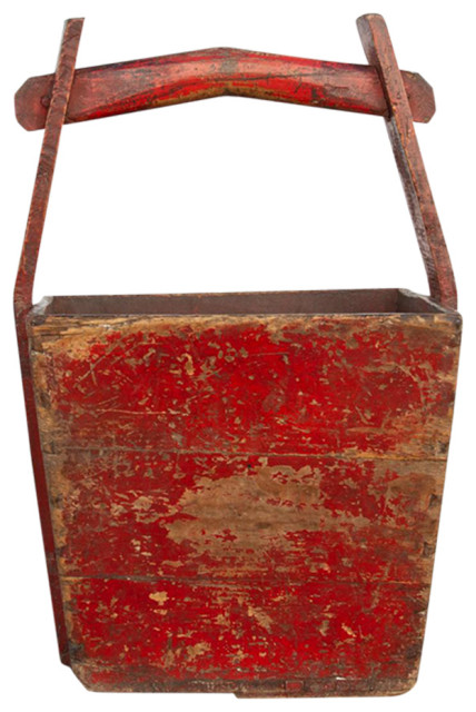 Antique Asian Vegetable Basket - Farmhouse - Baskets - by De-cor | Houzz