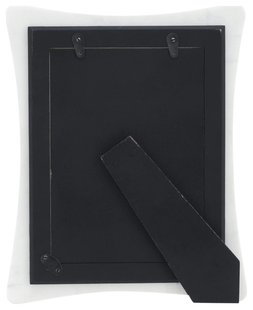 Marble, 5x7 Curved Photo Frame, White - Transitional - Picture Frames ...