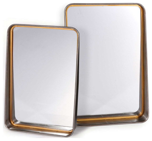 Orion S2 Metal Wall Mirror - Industrial - Wall Mirrors - by PARMA HOME ...