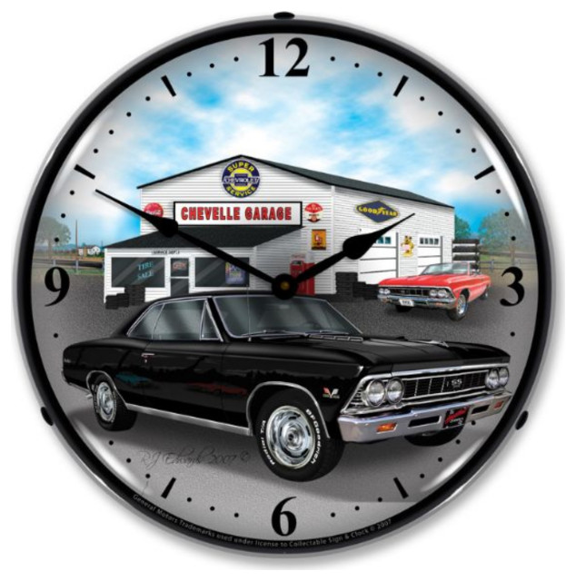GMRE710142 1966 Chevelle Clock - Midcentury - Wall Clocks - by ...