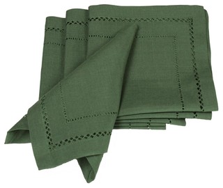 Double Hemstitch Easy Care Napk", 20"x20", Set of 4 - Contemporary ...