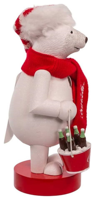 Kurt Adler Coca-Cola Polar Bear Nutcracker, Multicolored, 14" - Modern ...
