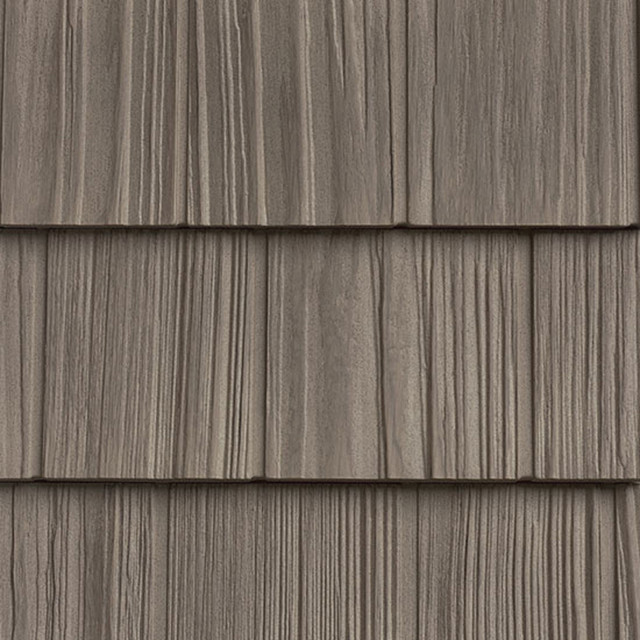 7"x60.75" Exposure, Vinyl Hand Split Cedar Shakes, 7"W x 60 3/4"L ...