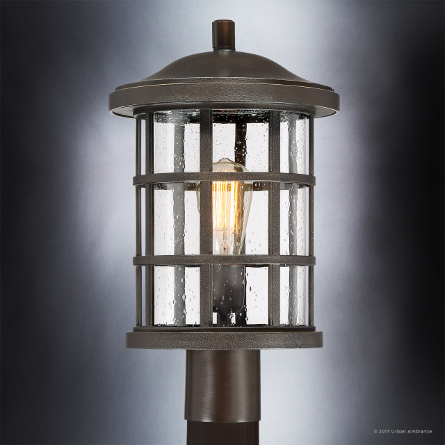 Luxury Craftsman Bronze Outdoor Post Light, Medium, UQL1047, Vienna ...
