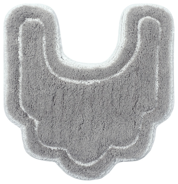 Allure Collection Absorbent Cotton Contour Toilet Rug 20"x20 ...