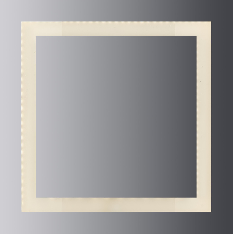Led Lighted Mirror Inset, 36"x36" - Contemporary - Bathroom Mirrors ...