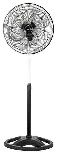 PowerZone CZHVP18EXP Pedestal Fan with 3-Speed Motor, 18 ...