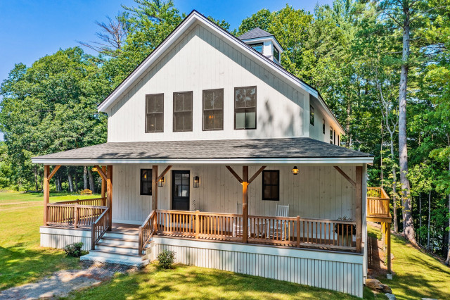 New England Barn Home Farmhouse - Country - Exterior - Boston - by ...