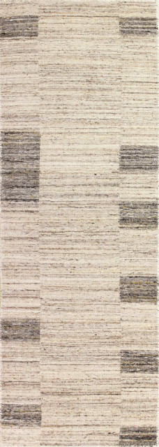 Bashian Leonidas Area Rug, Light Blue, 2'6"x8' - Contemporary - Hall ...