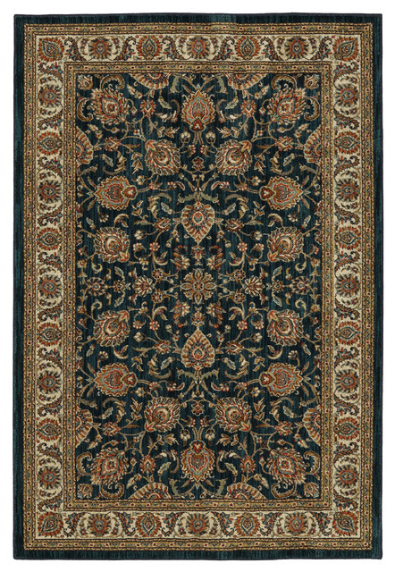 Finley Heirloom Traditonal Keshan Area Rug, 5'3"x7'7" - Traditional ...