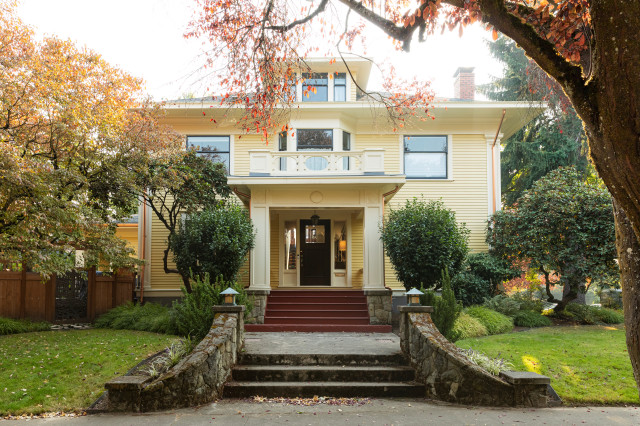 Allison & Nico's 1911 Craftsman Foursquare - House Exterior - Portland ...