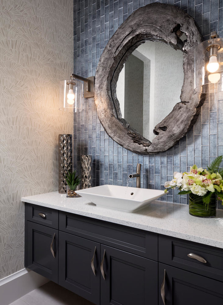 Beach Style Powder Room - Beach Style - Powder Room - Miami