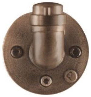 San Antonio Industrial Pipe Wall Hook, Bronze and Bronze - Industrial ...