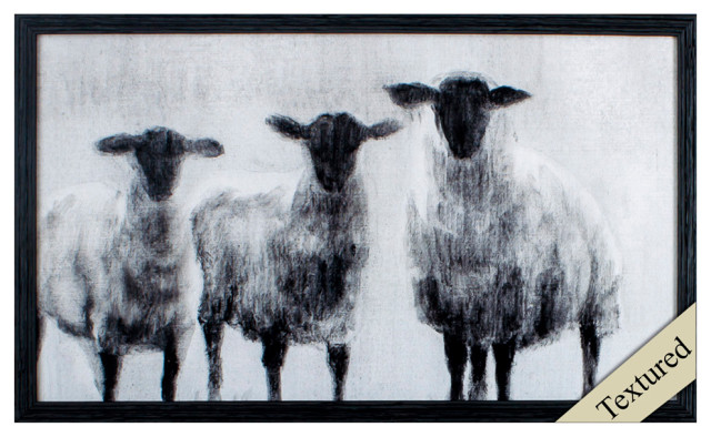 Rustic Sheep I - Farmhouse - Prints And Posters - by Morning Design ...