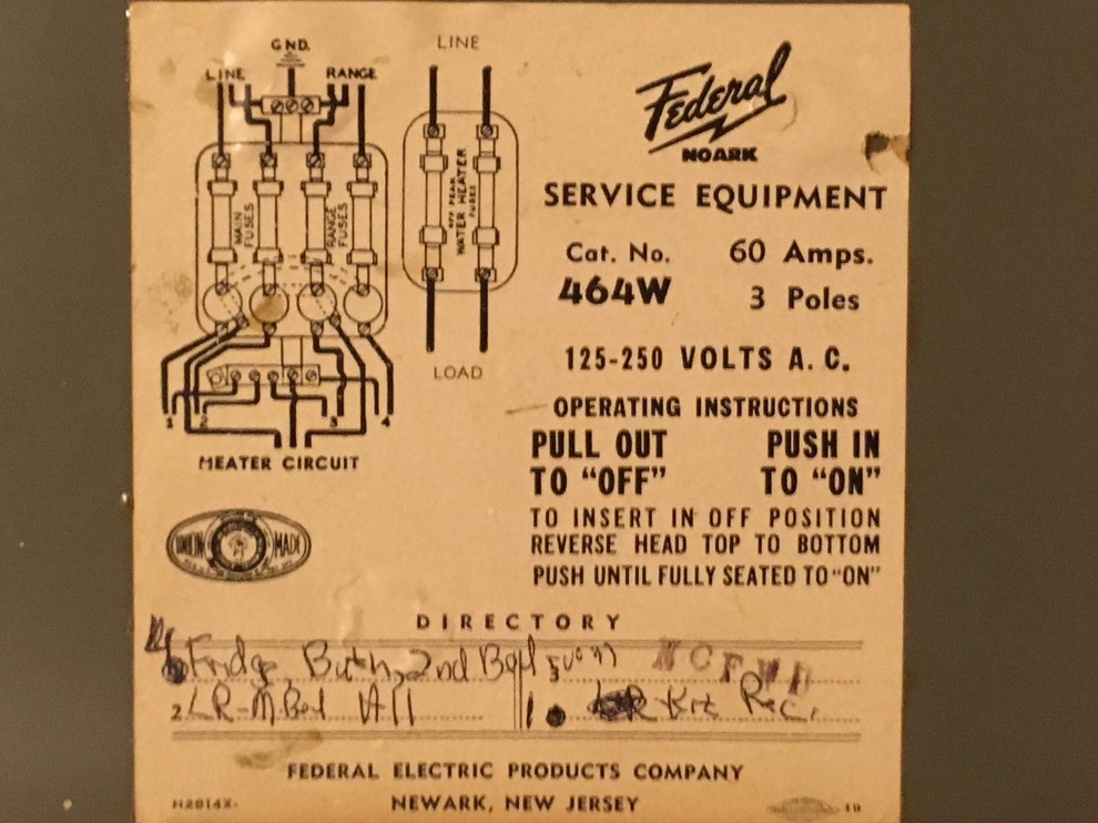 60 amp 3 pole fuse box