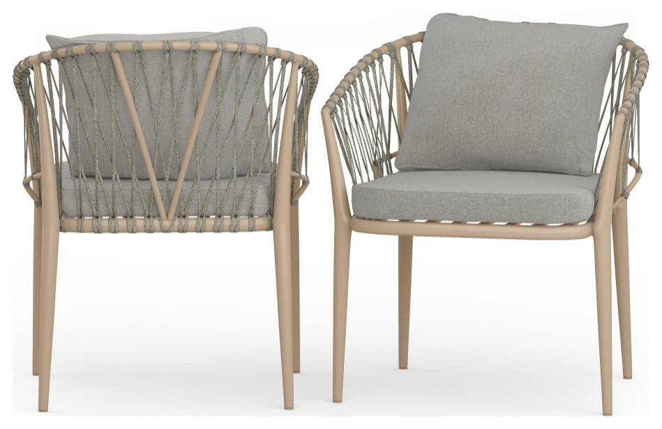 Belize Outdoor Dining Chair (Set of 2) - Beach Style - Outdoor Dining ...