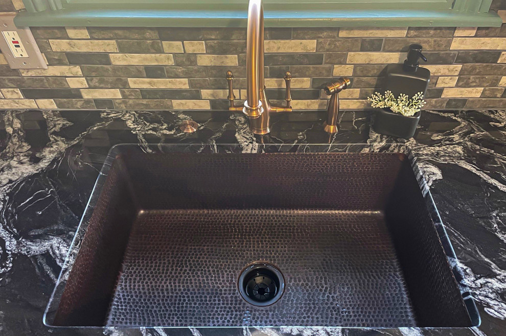 33" Hammered Copper Single Basin Kitchen Sink (KSDB33199) - Farmhouse ...